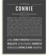 Connie | Name Art Print – Name Stories