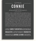 Connie | Name Art Print – Name Stories