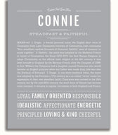 Connie | Name Art Print – Name Stories