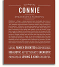 Connie | Name Art Print – Name Stories