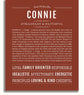 Connie | Name Art Print – Name Stories