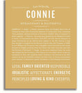Connie | Name Art Print – Name Stories
