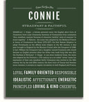 Connie | Name Art Print – Name Stories