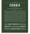Connie | Name Art Print – Name Stories