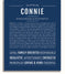 Connie | Name Art Print – Name Stories