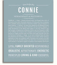 Connie | Name Art Print – Name Stories