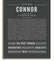 Connor Personalized Name Meaning Art Prints – Name Stories