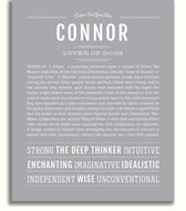 Connor | Name Art Print – Name Stories