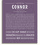Connor | Name Art Print – Name Stories