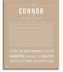 Connor | Name Art Print – Name Stories