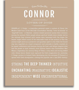 Connor | Name Art Print – Name Stories