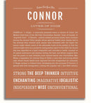 Connor Personalized Name Meaning Art Prints – Name Stories
