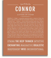 Connor | Name Art Print – Name Stories