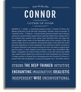 Connor Personalized Name Meaning Art Prints – Name Stories