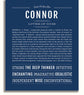 Connor | Name Art Print – Name Stories