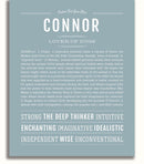 Connor | Name Art Print – Name Stories
