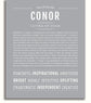 Conor Personalized Name Meaning Art Prints – Name Stories