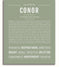 Conor Personalized Name Meaning Art Prints – Name Stories