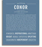 Conor Personalized Name Meaning Art Prints – Name Stories