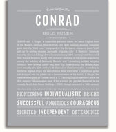 Conrad | Name Art Print – Name Stories