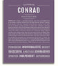 Conrad | Name Art Print – Name Stories