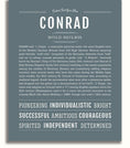 Conrad | Name Art Print – Name Stories