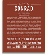 Conrad | Name Art Print – Name Stories