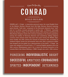 Conrad | Name Art Print – Name Stories