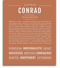 Conrad | Name Art Print – Name Stories