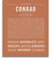 Conrad | Name Art Print – Name Stories
