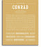 Conrad | Name Art Print – Name Stories