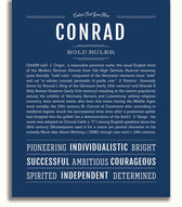 Conrad | Name Art Print – Name Stories