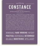Constance | Name Art Print – Name Stories