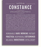 Constance Personalized Name Meaning Art Prints – Name Stories