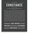 Constance | Name Art Print – Name Stories