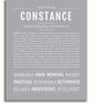 Constance Personalized Name Meaning Art Prints – Name Stories