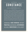 Constance | Name Art Print – Name Stories