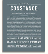 Constance | Name Art Print – Name Stories