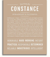 Constance Personalized Name Meaning Art Prints – Name Stories