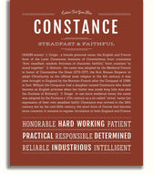 Constance | Name Art Print – Name Stories