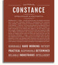 Constance | Name Art Print – Name Stories