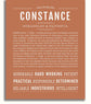 Constance Personalized Name Meaning Art Prints – Name Stories