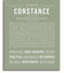 Constance | Name Art Print – Name Stories