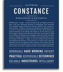Constance | Name Art Print – Name Stories