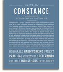 Constance | Name Art Print – Name Stories