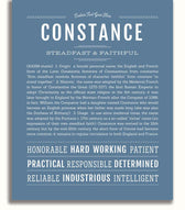 Constance | Name Art Print – Name Stories