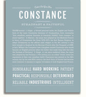 Constance Personalized Name Meaning Art Prints – Name Stories