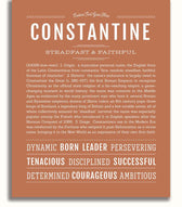 Constantine Personalized Name Meaning Art Prints – Name Stories