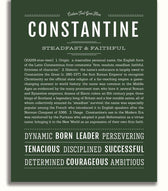 Constantine Personalized Name Meaning Art Prints – Name Stories