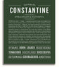 Constantine | Name Art Print – Name Stories